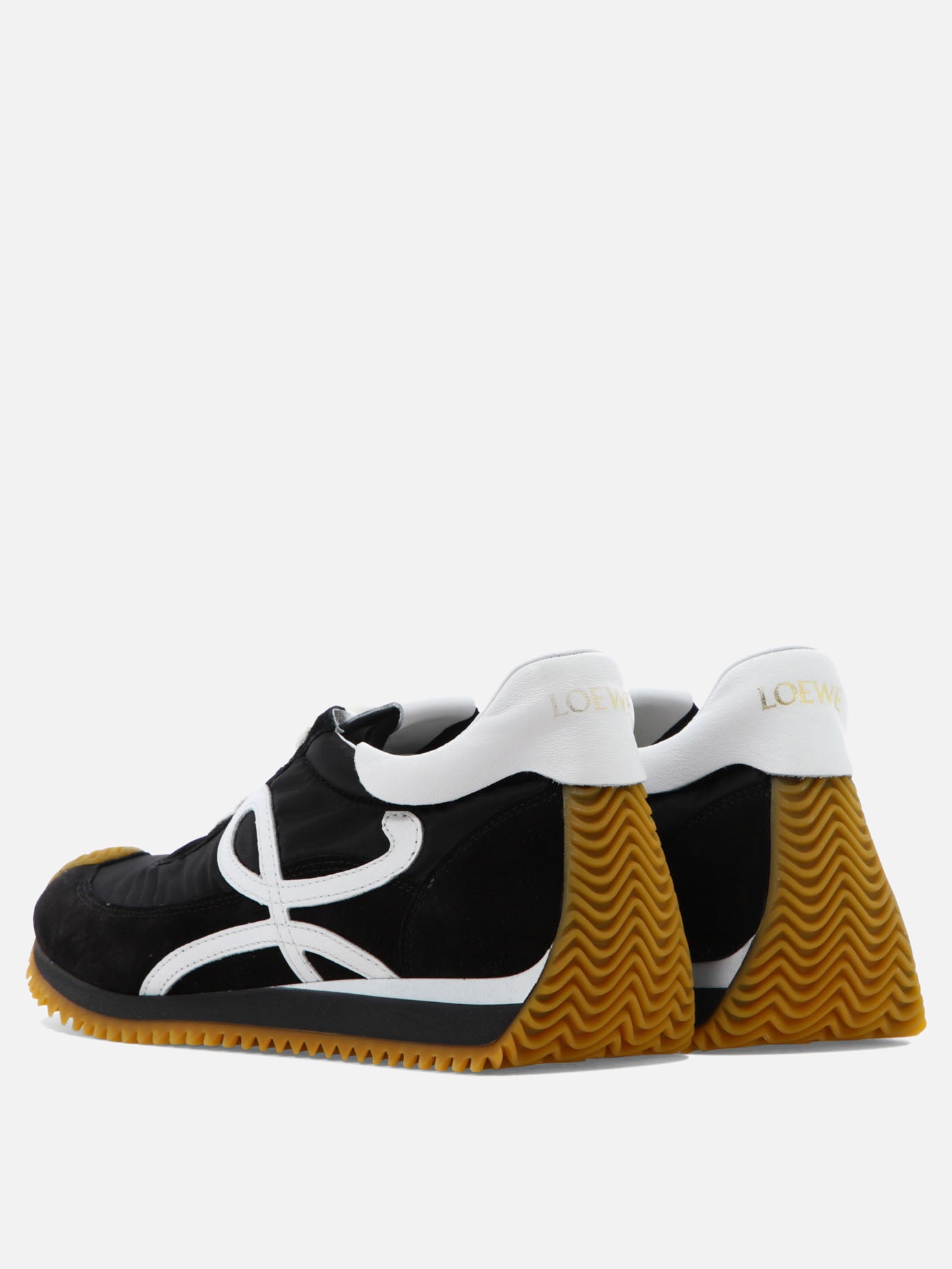 Loewe "Flow Runner" sneakers in nylon and suede Black - Women | VIETTI ...